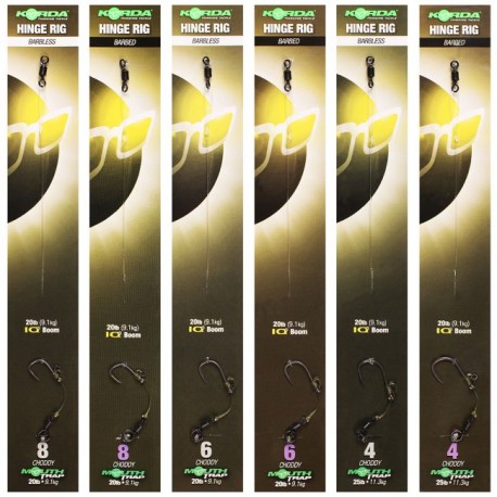 Korda Ready Tied Hinge Stiff Rigs - All Sizes - Mill View Fishing Tackle