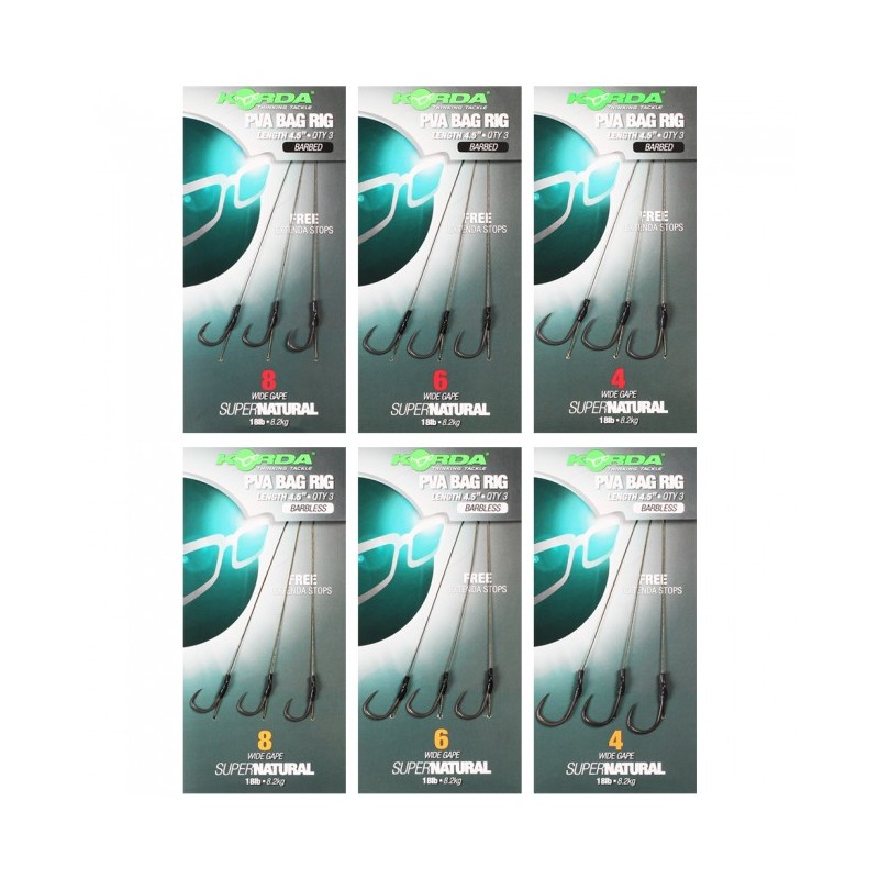 Korda Ready Tied Solidz PVA Bag Rigs - All Sizes - Mill View Fishing Tackle